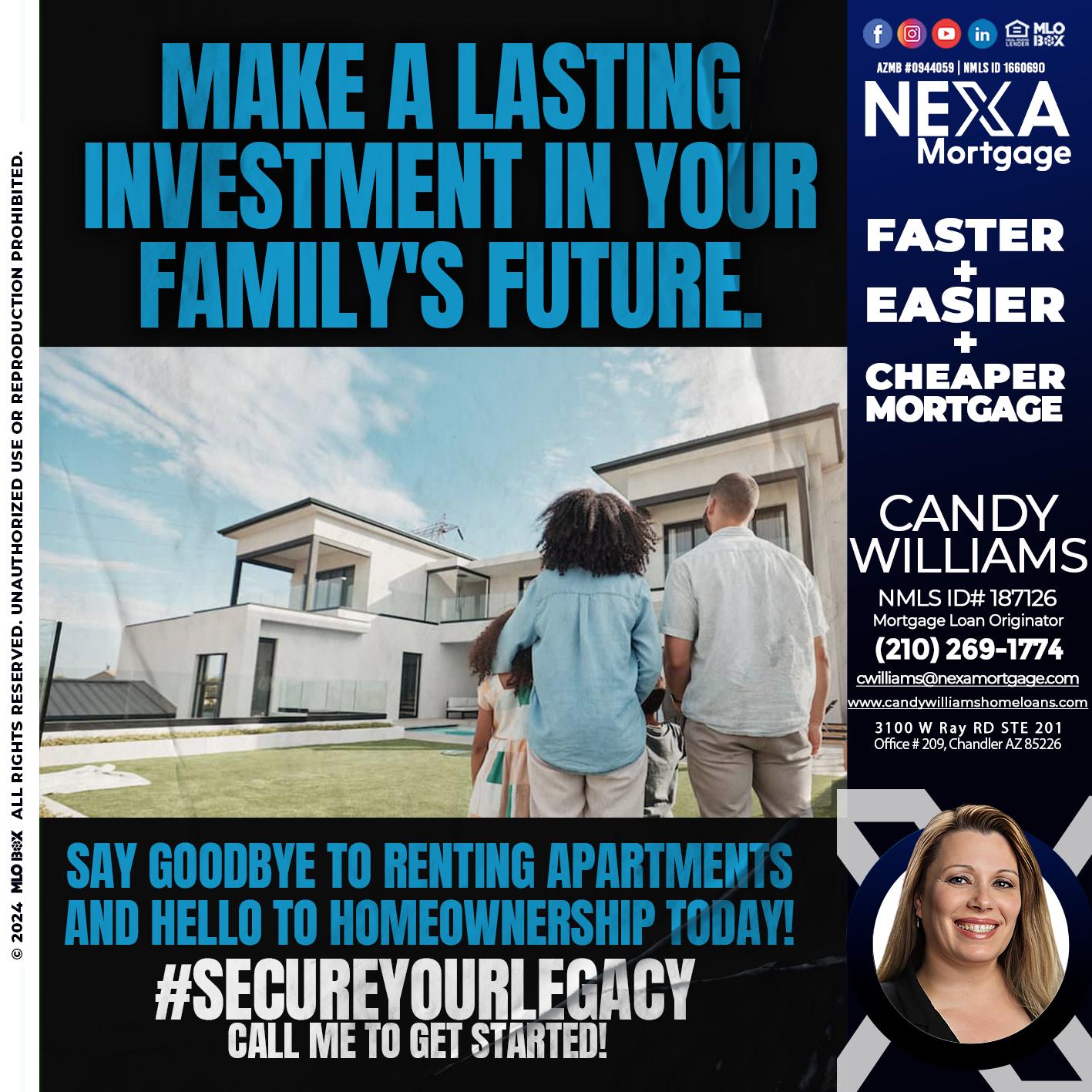 Candy Williams -Mortgage Loan Originator 187126 📞(210) 269-1774